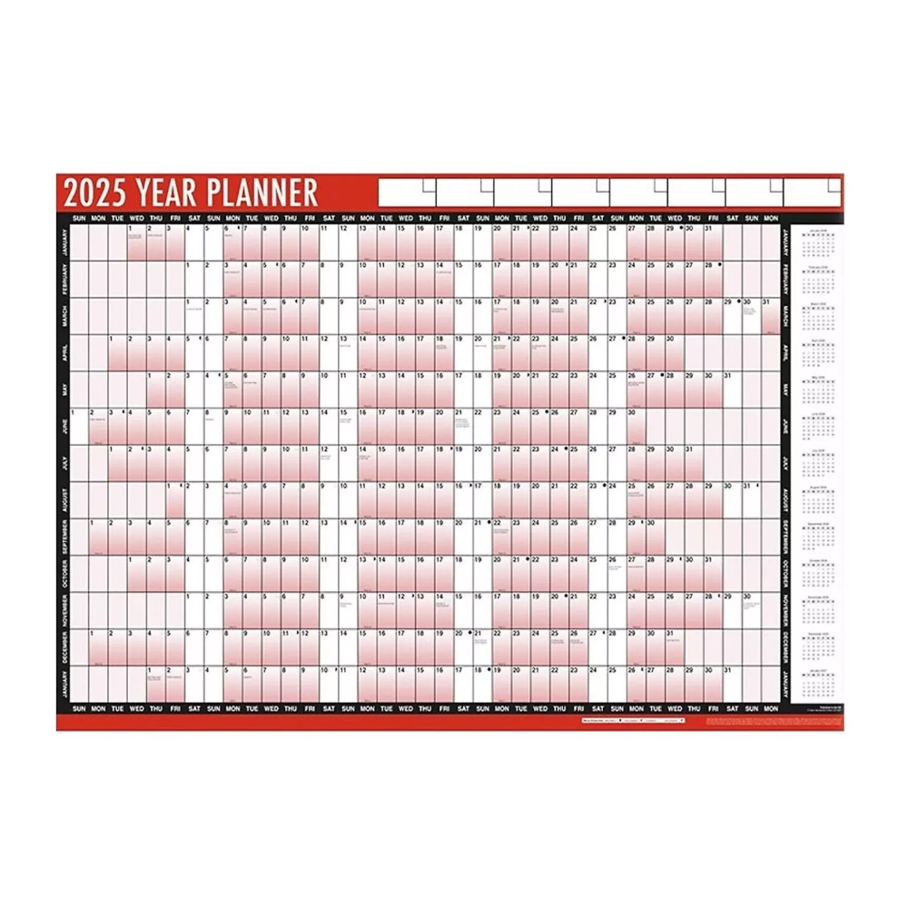 Year Wall Planner - Georgiana Book shop